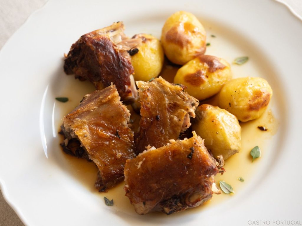 Cabrito Assado no Forno com Batatas: Roast Kid with Potatoes