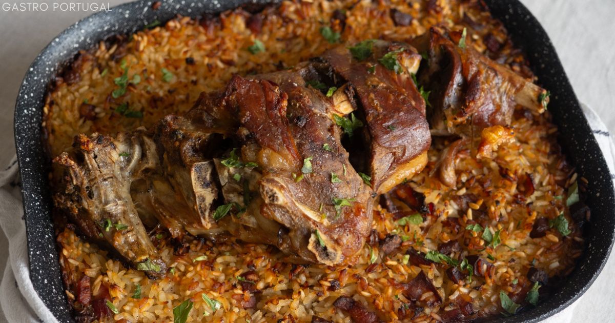 Cabrito Assado com Arroz de Enchidos – Roast Kid with Rice